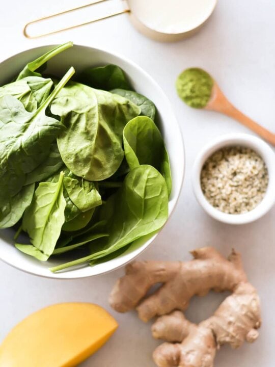 Tropical Matcha Green Tea Smoothie - Real + Vibrant