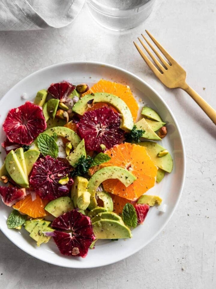 Citrus Avocado Salad (Vegan, Gluten-Free)%%page%% - Real + Vibrant