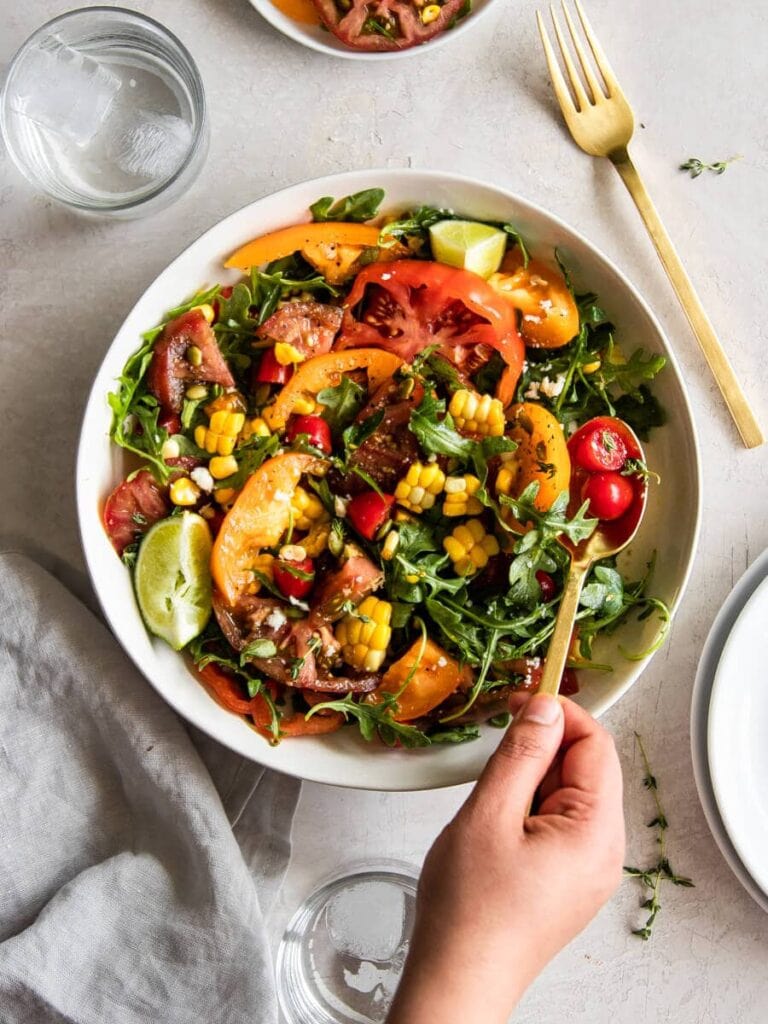 Heirloom Tomato Salad with Fresh Herbs - Real and Vibrant