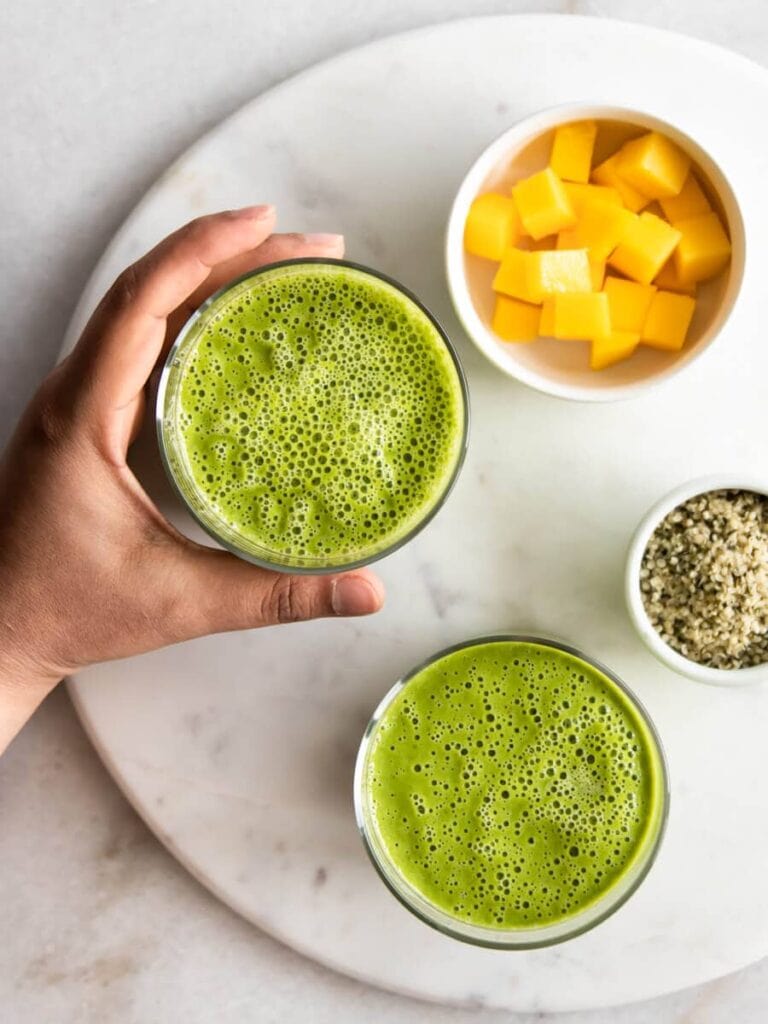 Tropical Matcha Green Tea Smoothie - Real + Vibrant