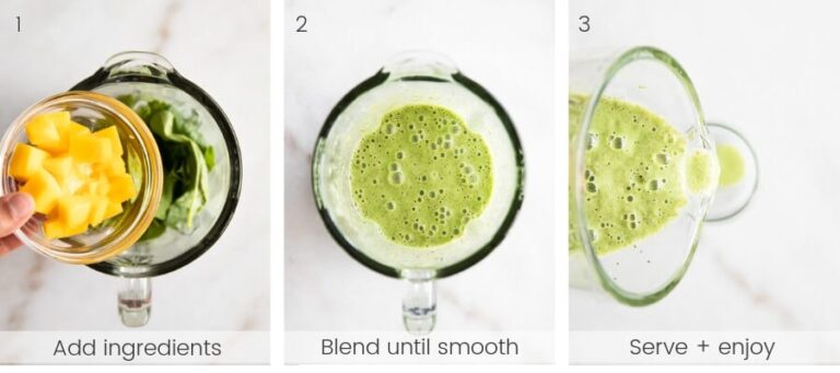 Tropical Matcha Green Tea Smoothie - Real + Vibrant