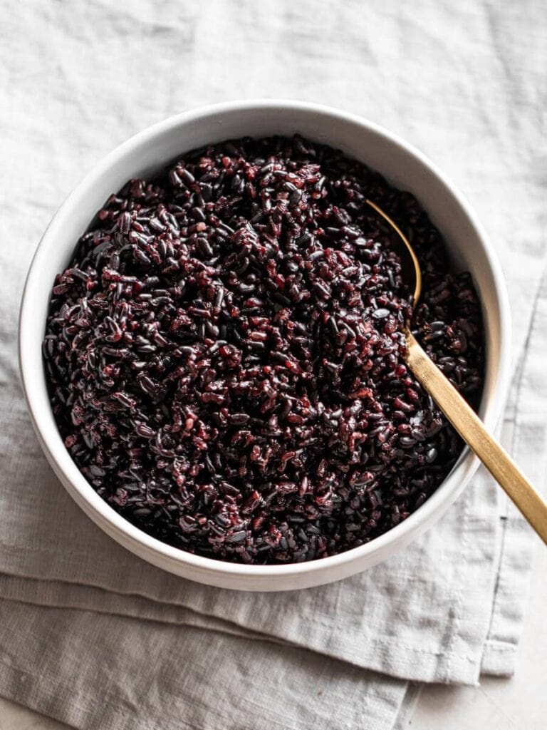 Instant Pot Black Rice (Forbidden Rice) - Real and Vibrant