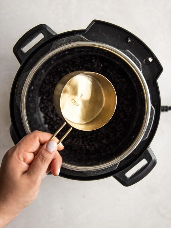Instant Pot Black Rice (Forbidden Rice) - Real and Vibrant