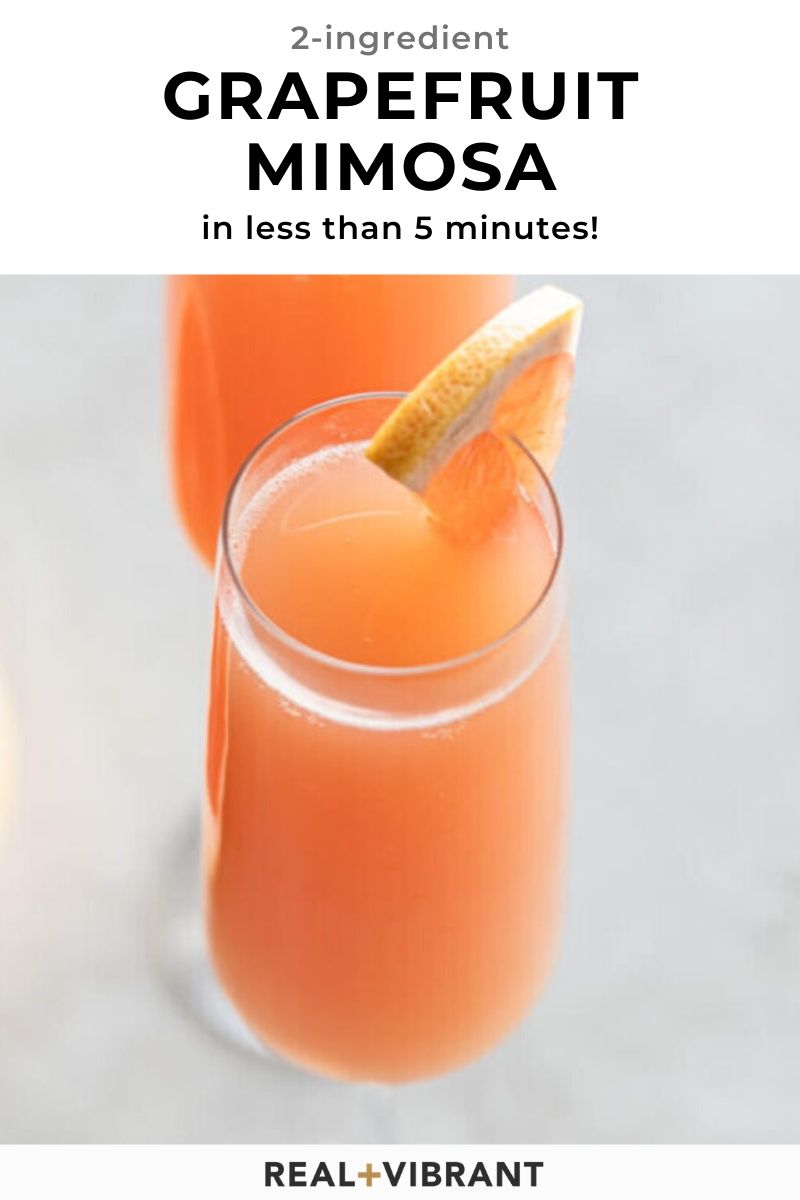 Grapefruit Mimosa - Real and Vibrant