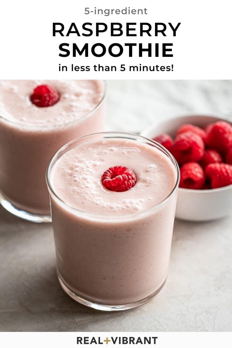 Raspberry Smoothie - Real + Vibrant